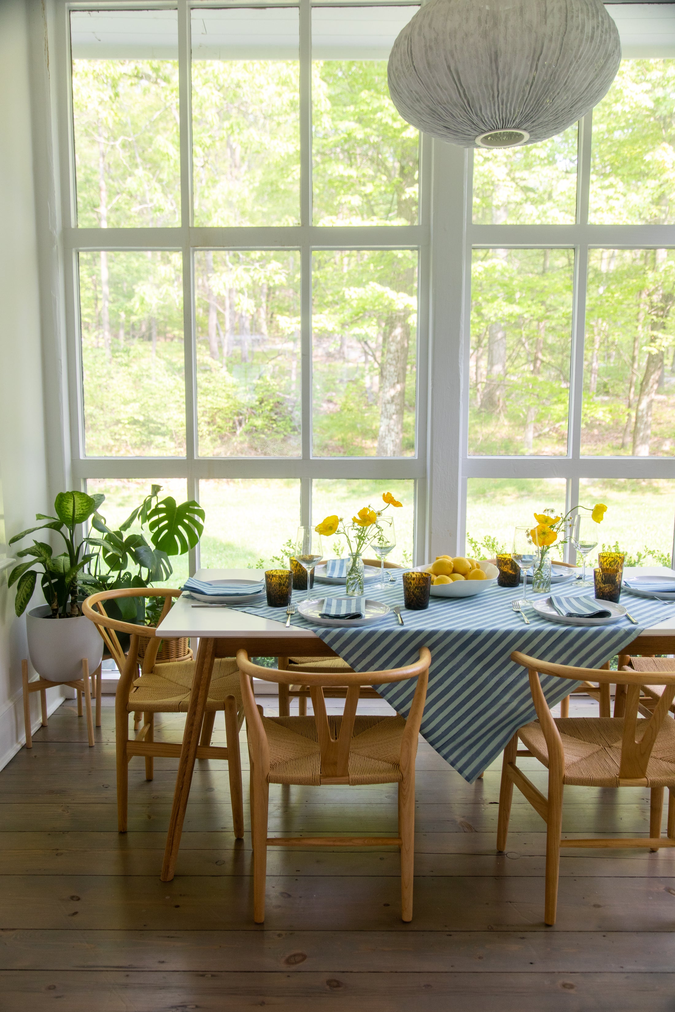 Striped Table Throw